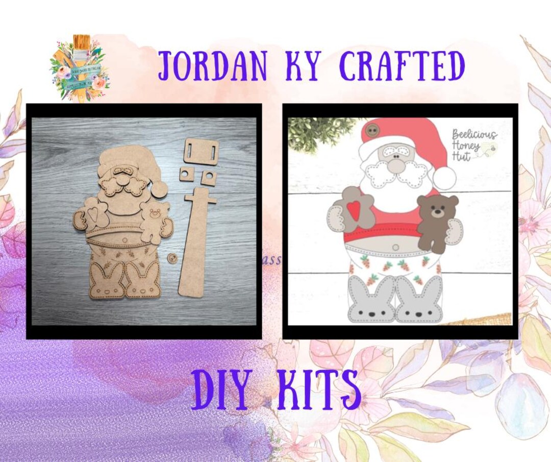 Belly Santa W/ Bear DIY Shelf Sitter - Etsy