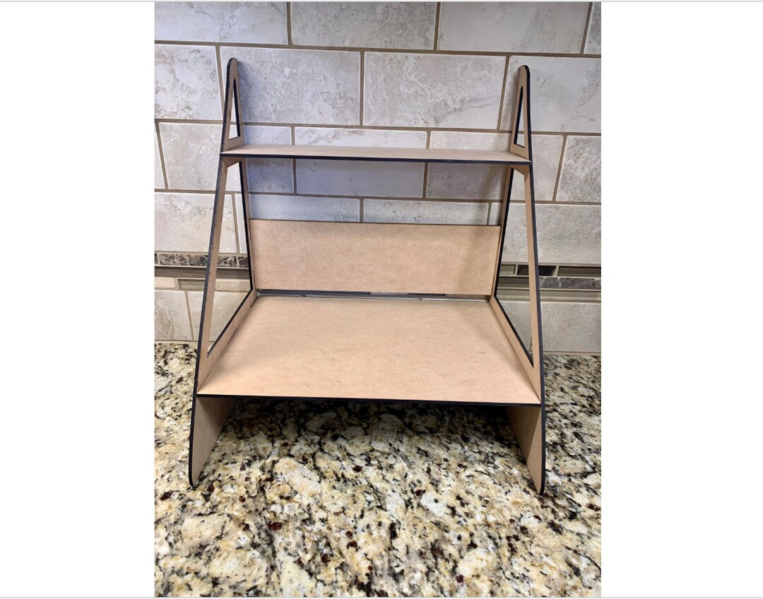 Display Rack, 2 Tier Step Display, Tier Tray Rack, DIY Display, Display ...