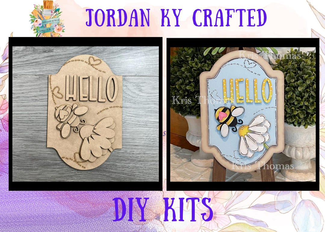 Artist Easel Hello Bee DIY Insert, Interchangeable Artist Easel ...