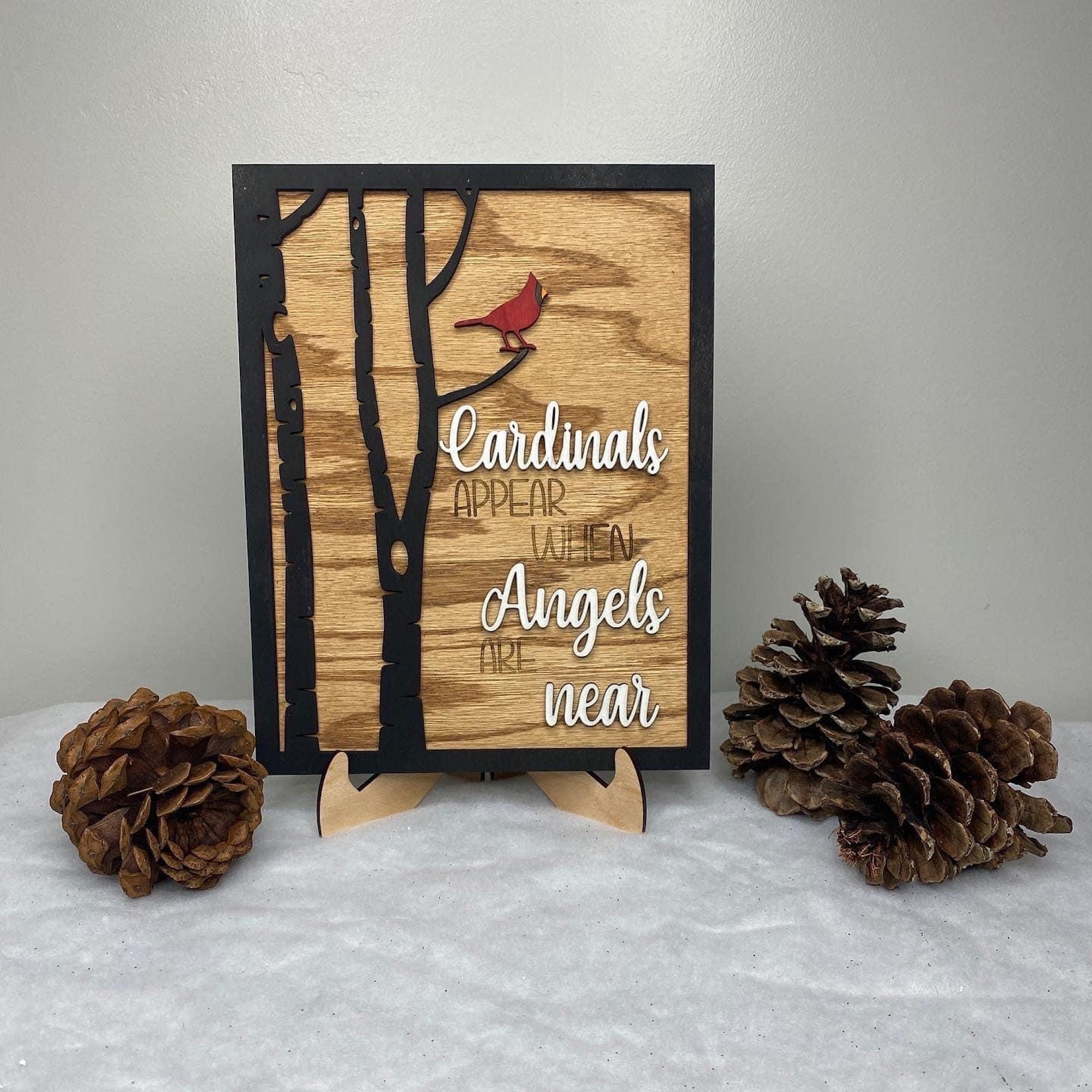 Cardinals Appear When Angels Are Near DIY Sign, Cardinal Picture ...