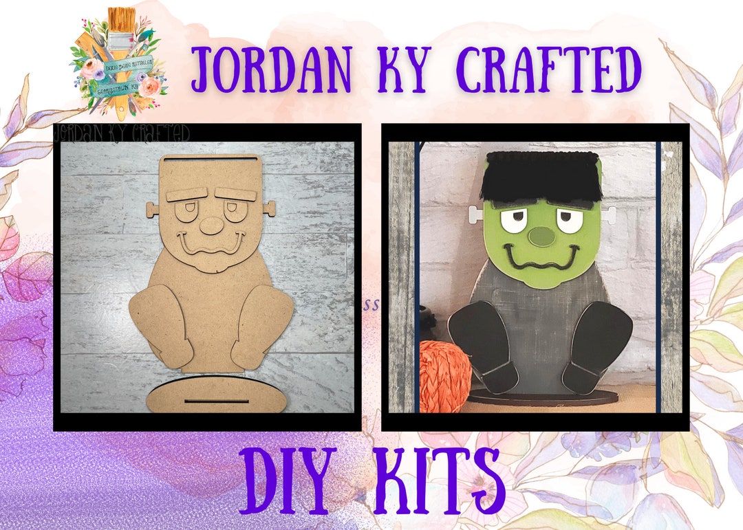 Frankenstein Sitter, Halloween Craft Display, Macrame Frankenstein ...