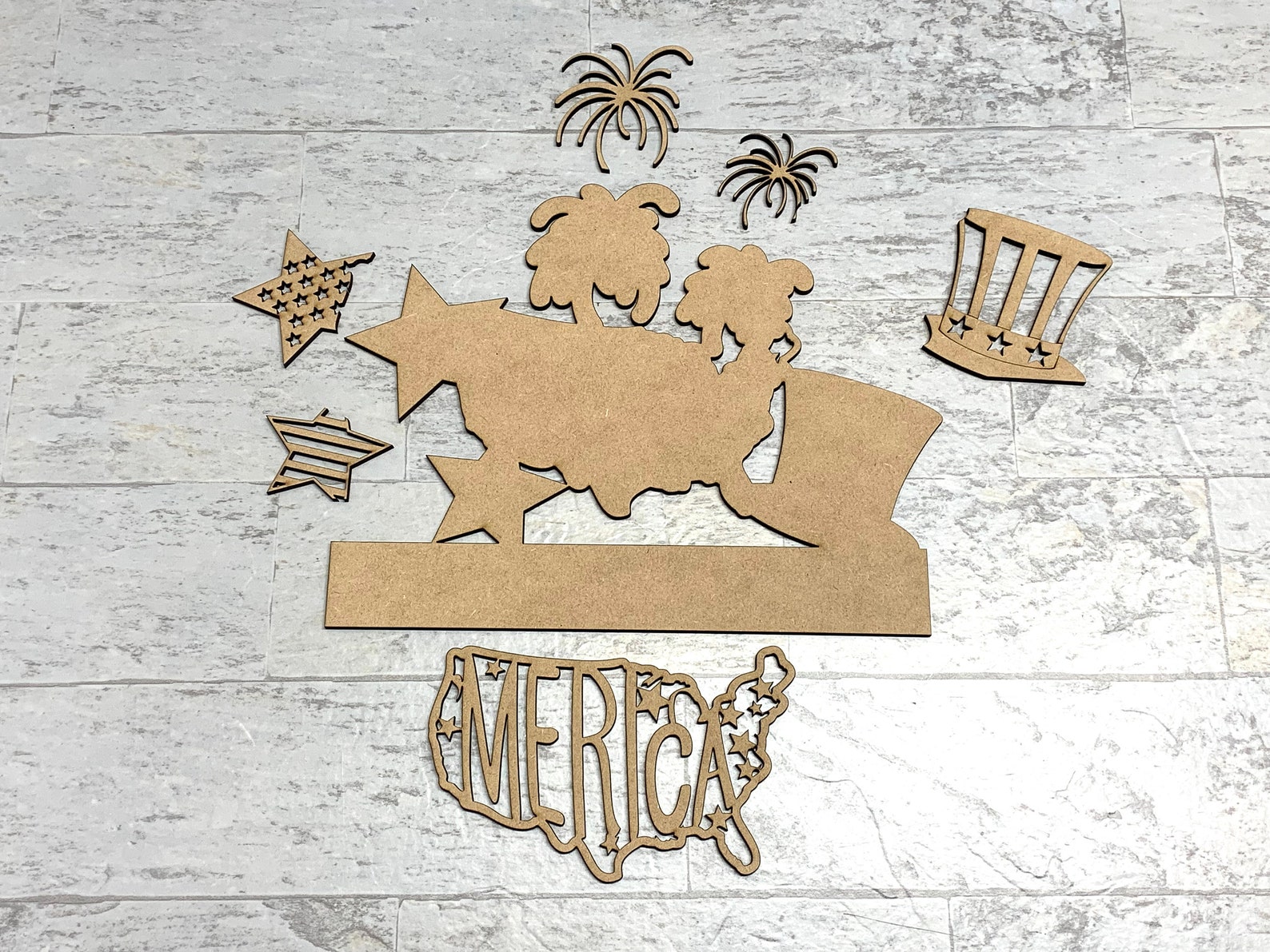 July 4th Sign Insert Farmhouse Hanging Sign America Insert - Etsy