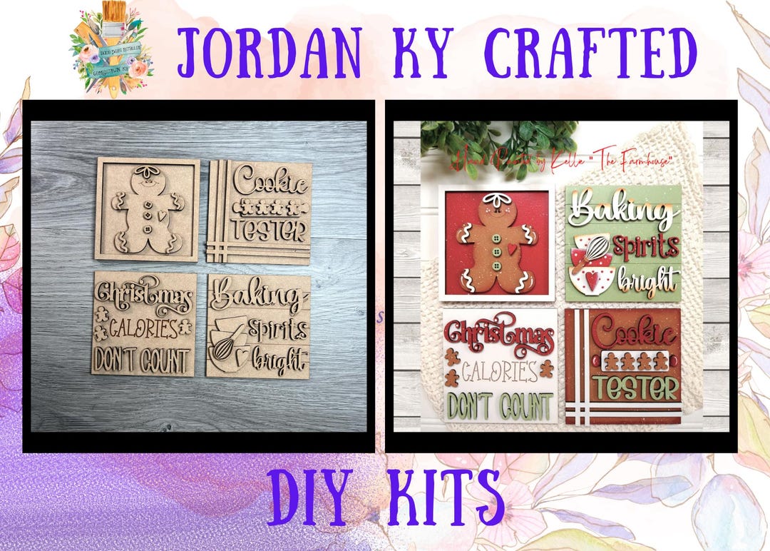 Gingerbread Baking DIY Ladder Tiles, Cookie Tiles, Ladder Tiles ...