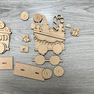 Train Santa Add-on DIY Kit, DIY Train Cars, Holiday Train, Christmas ...