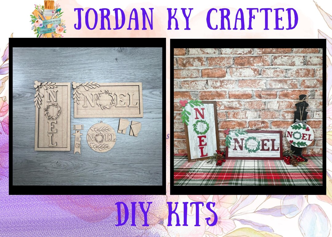 3pc Noel DIY Signs, Christmas Sign, Christmas Display Craft, DIY ...