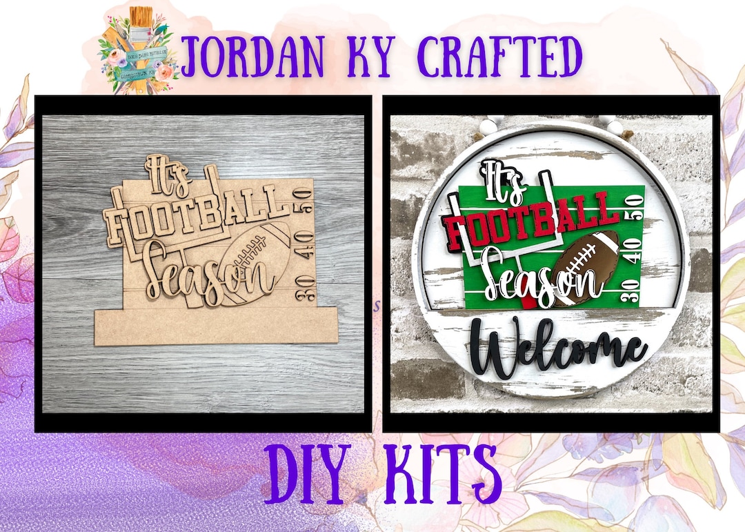 Football Farmhouse Hanging Sign Insert, Football Season Sign, Football ...