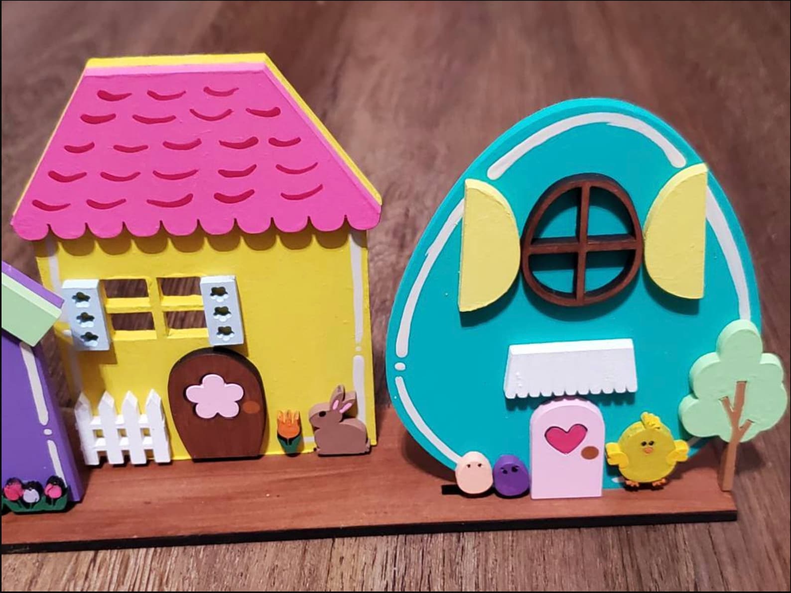 Easter Houses DIY Centerpiece, Easter House Row Craft Kit, Easter House ...