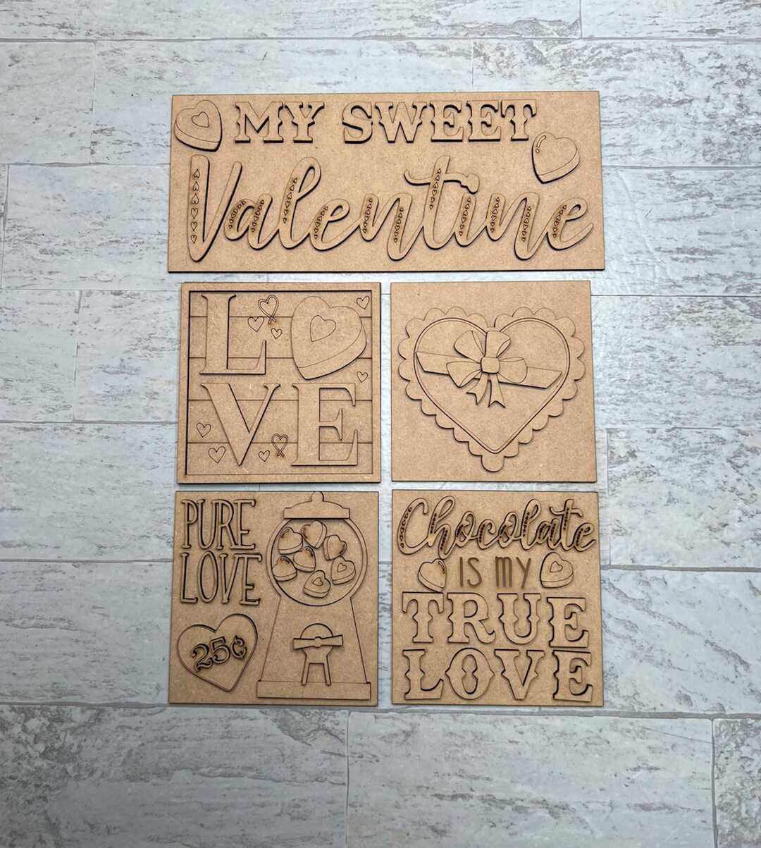 Chocolate Love Ladder Tiles, Valentines Ladder Inserts, My Sweet ...