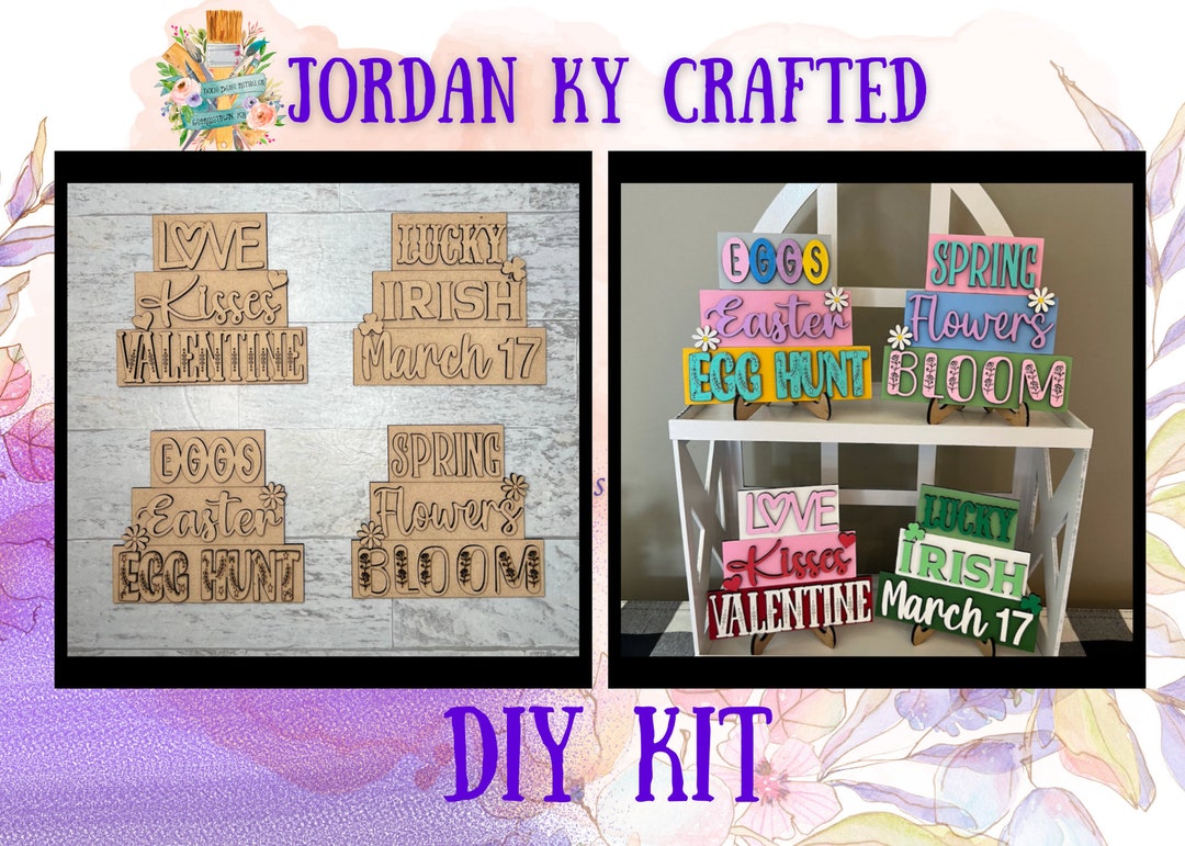 Spring Word Stacker, Word Stack Base, DIY Spring Word Decor, Easter ...
