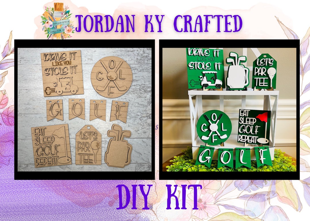 Golf Tier Tray, Hole in One DIY Display, Caddie, Drive It Like You Own ...