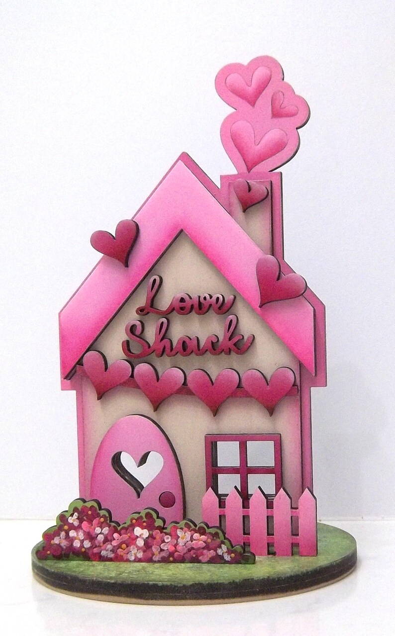 Flat Pedestal Love Shack Votive DIY Shelf Sitter, Interchangeable ...