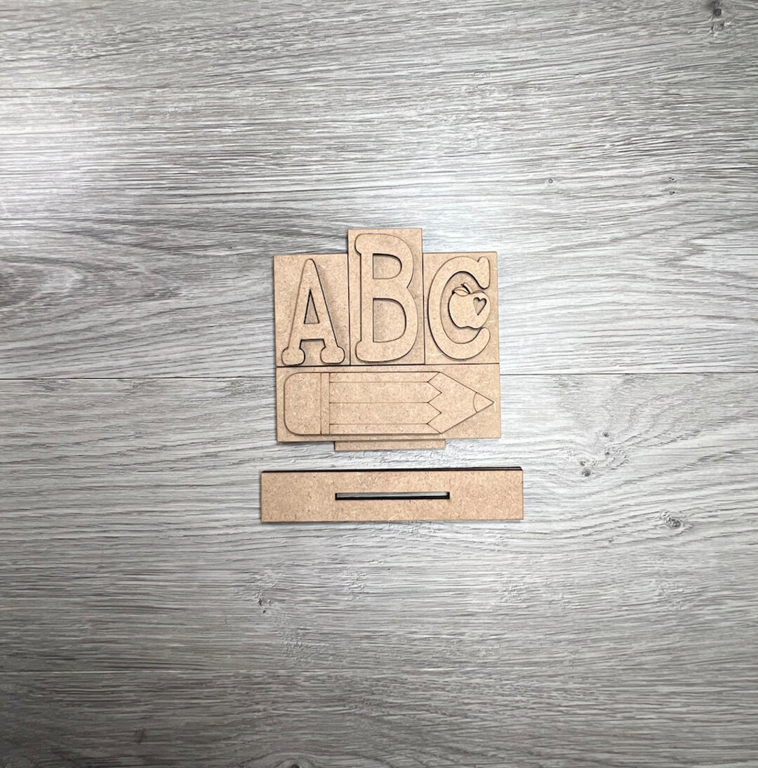 Mini School DIY Word Blocks, Teacher Word Blocks, DIY Classroom Word ...