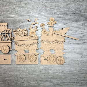 Santa Train DIY Kit, Holiday Train, Christmas Train, Santa Christmas ...