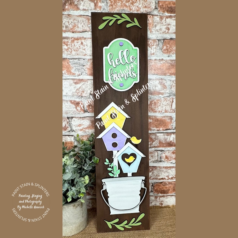 Bucket Birdhouses DIY Porch Leaner, Interchangeable Porch Leaner ...