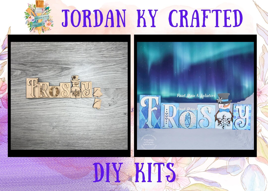 Frosty Snowman DIY Word Block, Winter Word Block, Frosty Word Decor ...