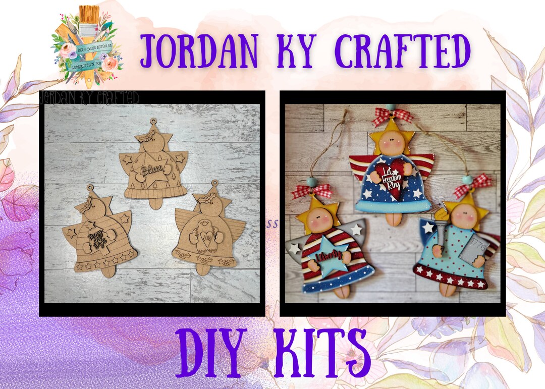 Lady Liberty DIY Ornaments, Lady Liberty Angel, July 4th Craft Kit, DIY ...