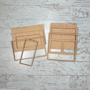 Mini Combo Sign Holder, Decorative Frames, DIY 2 Mini Frames, Combo ...