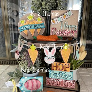 Peeps in A Pod DIY Tier Tray, Easter Tier Tray, Bunny Tier Tray, Carrot ...