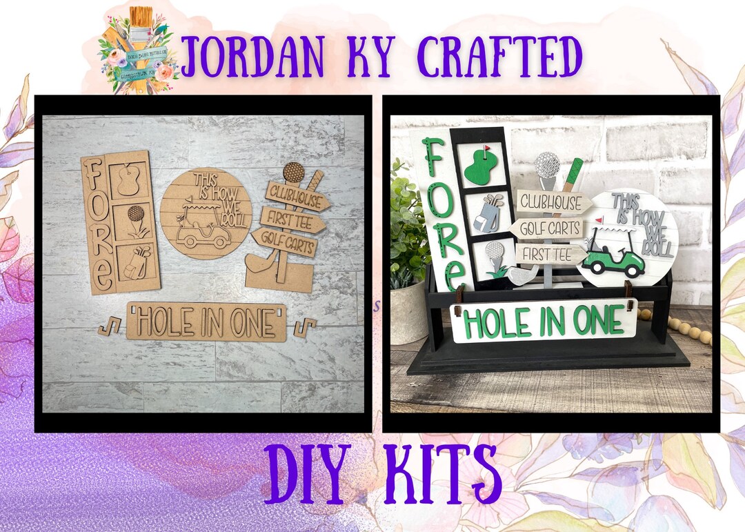 Golf DIY Interchangeable Insert, Wagon Golf Add On, Sports Craft Kit ...