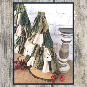 Rag Tie Trees, DIY Trees Kit, Tree Shelf Sitters, Rag Tie Garland, Tree ...