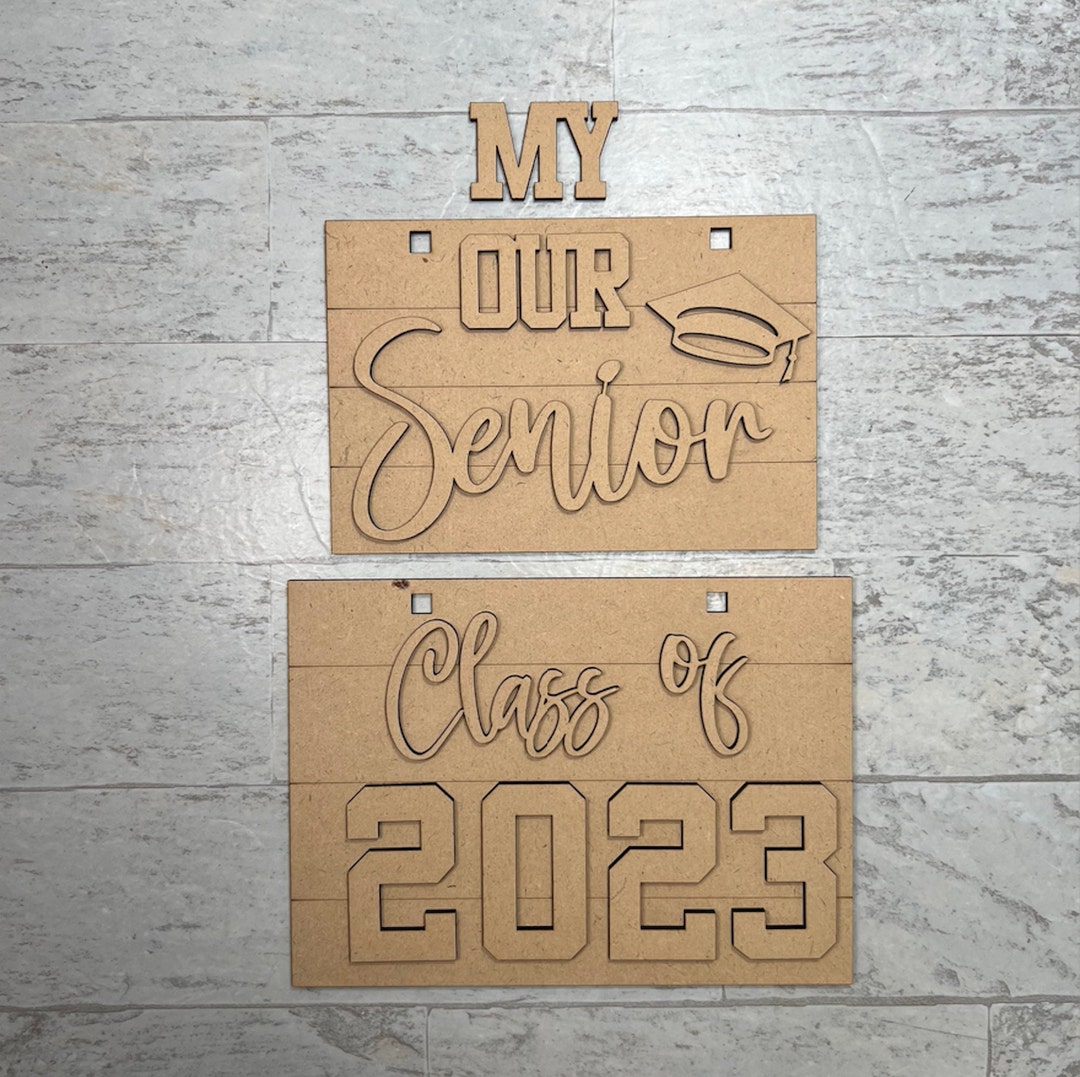 Class of 2024 Signs, Easel Grad Signs, Interchangeable Signs, DIY Sign ...
