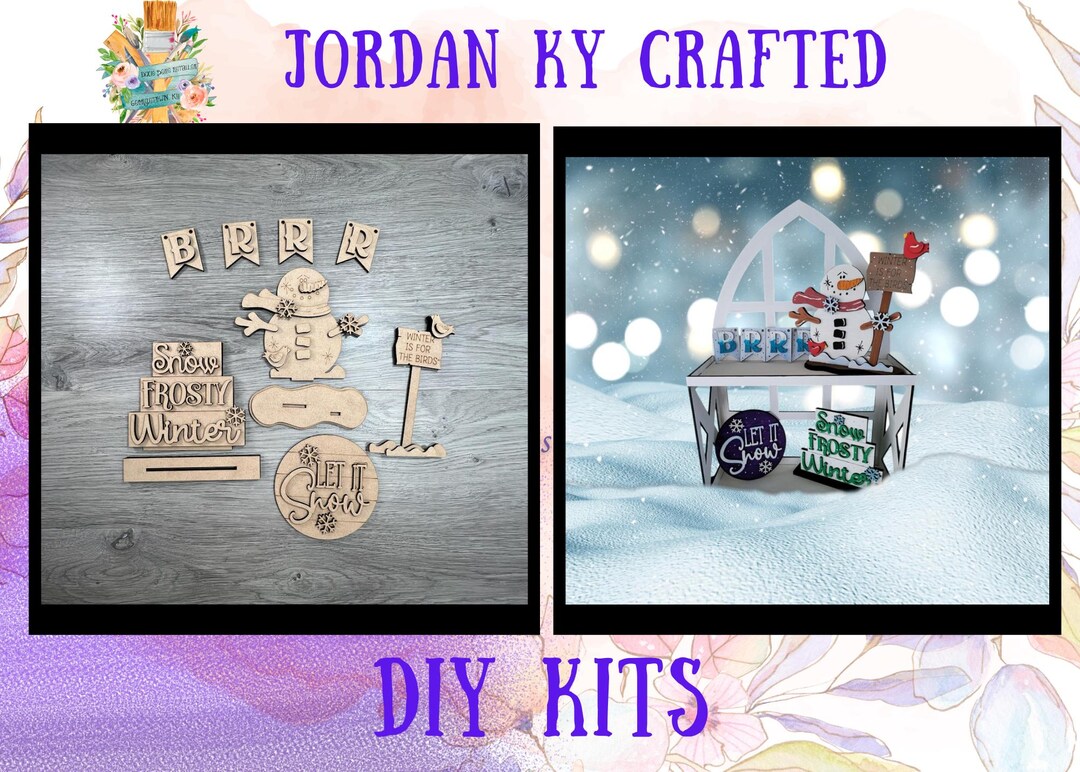 Let It Snow Snowman Tier Tray, Snowman Tier Tray, Winter Tier Tray - Etsy