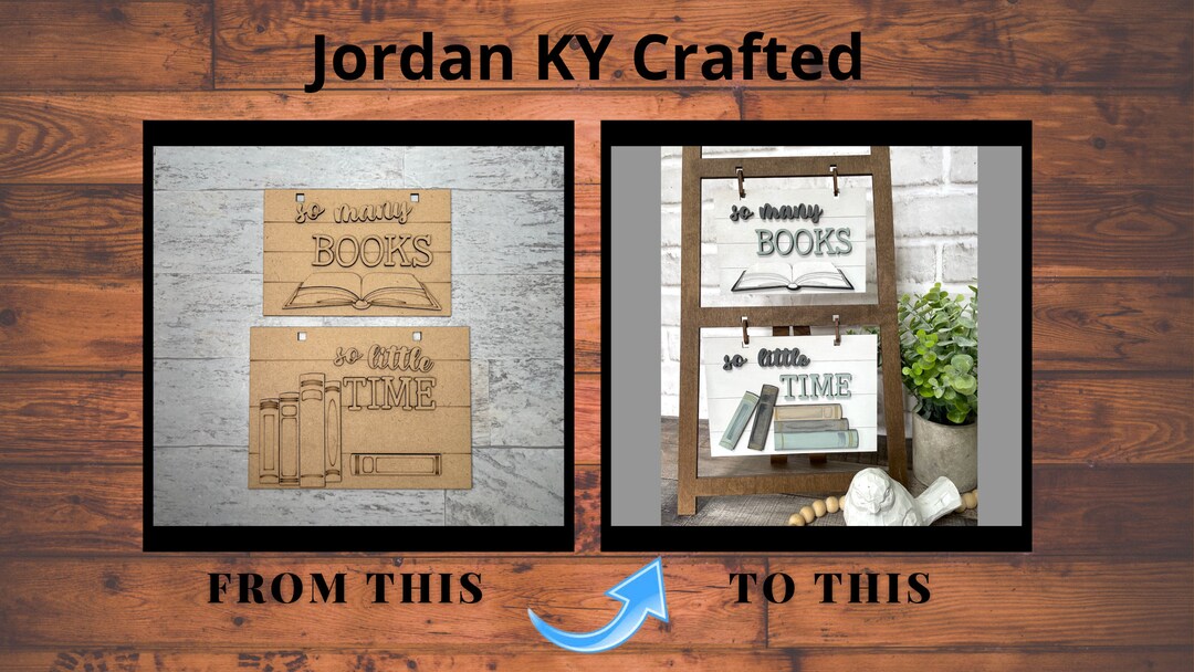 Book Lover Signs so Many Books Signs Tabletop Signs - Etsy