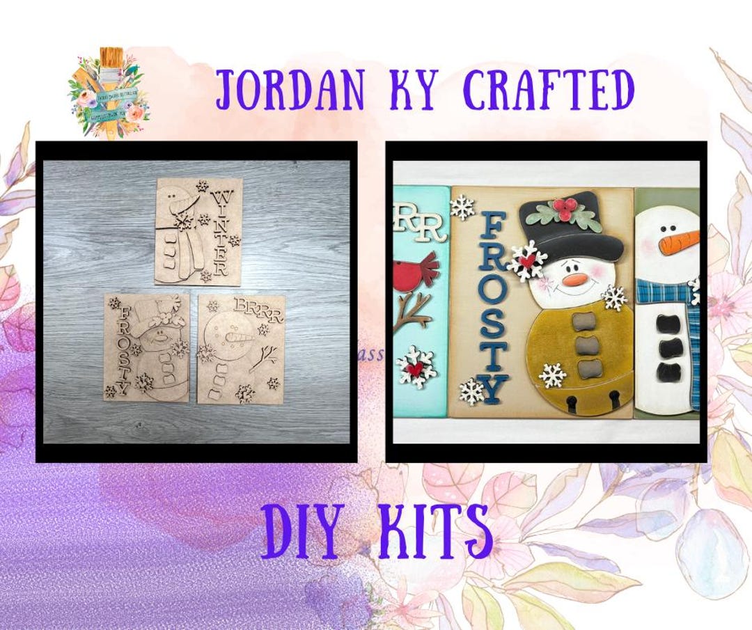 Winter Snowmen DIY Trio Signs, - Etsy