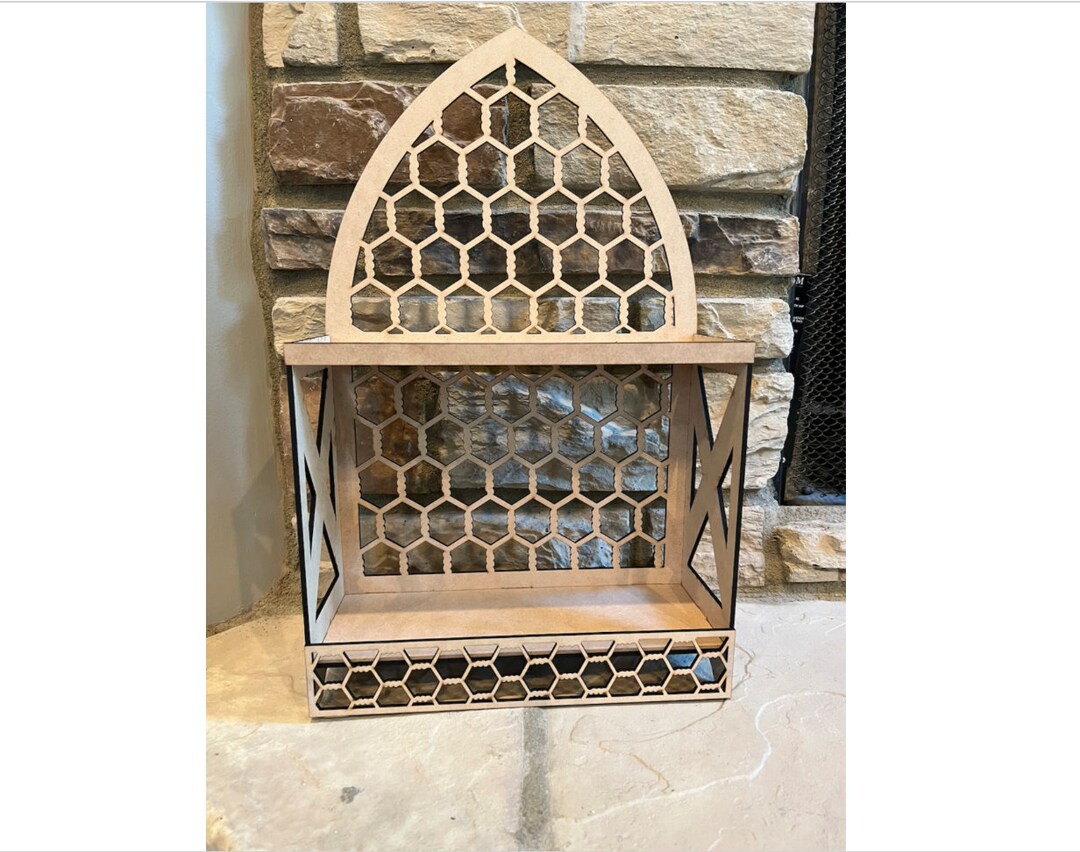 Chicken Wire Shelf, Arched Display Rack, Two Tier Display, Kitchen ...