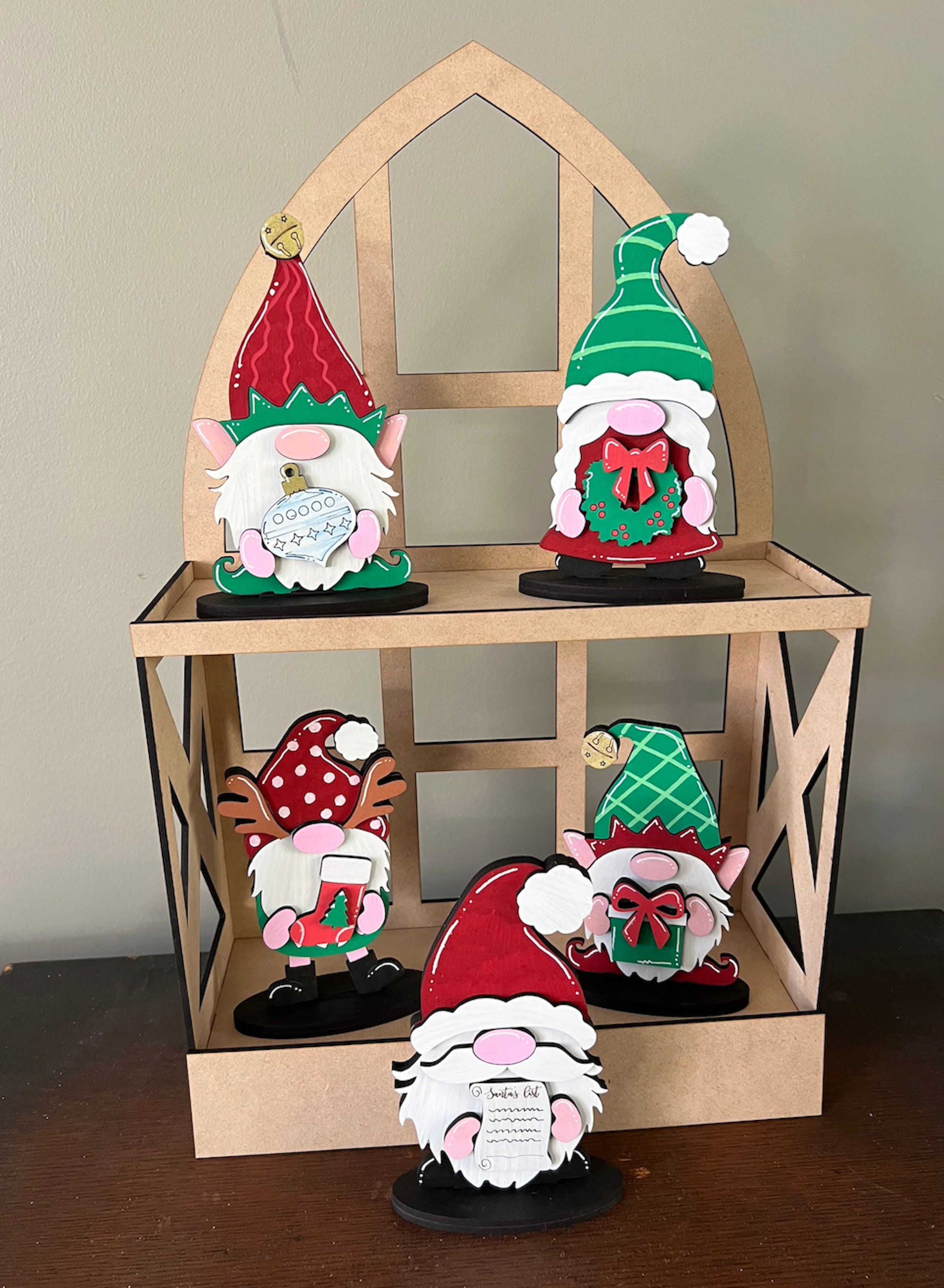 Cathedral Window Display Shelf Arched Display Two Tier - Etsy