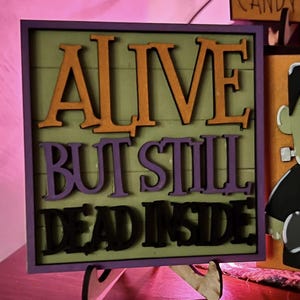 Frankenstein DIY Ladder Tiles, Halloween Ladder Inserts, Halloween ...