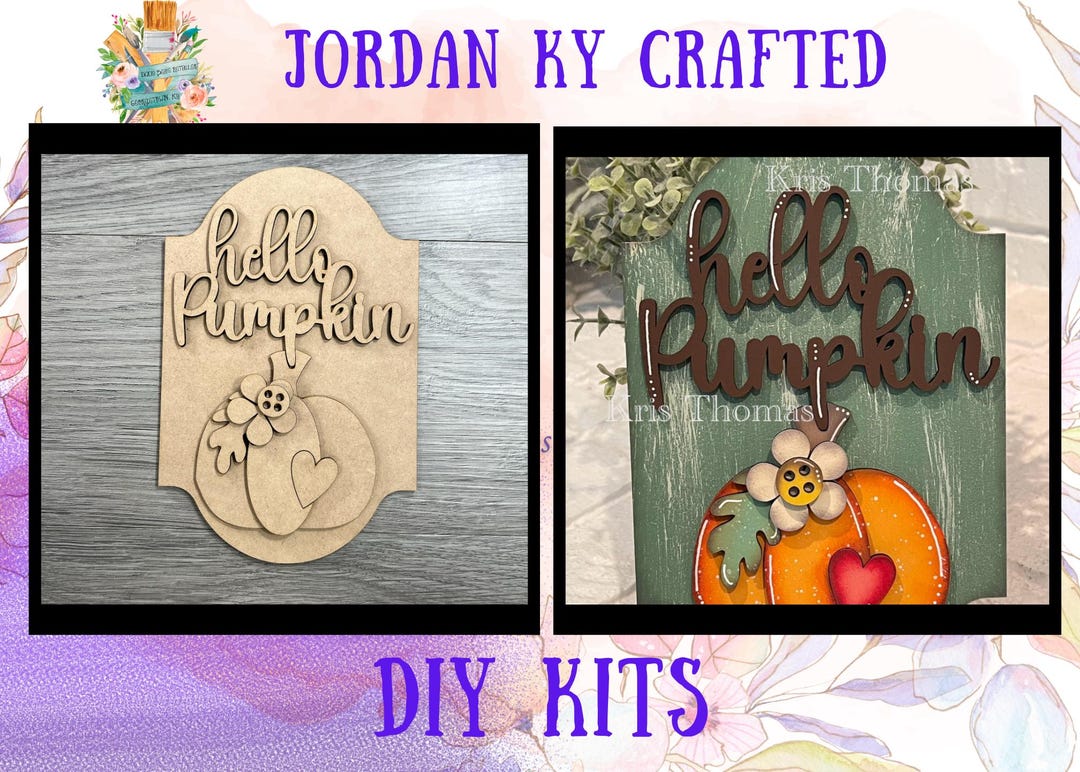 Artist Easel Hello Pumpkin DIY Insert, Interchangeable Artist Easel ...