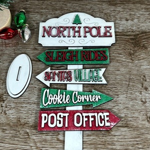 Christmas Street Signs, North Pole Street Signs, DIY Arrow Sign Kit ...