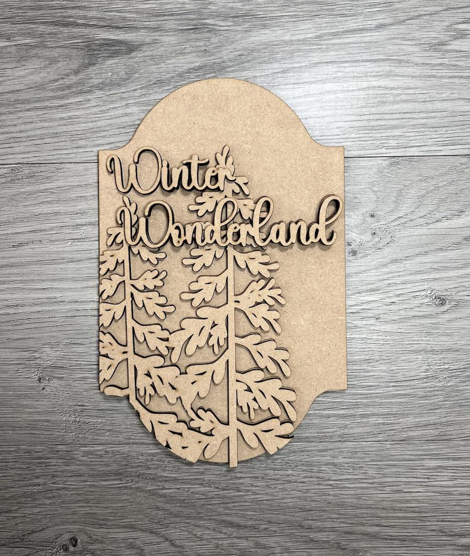 Artist Easel Winter Wonderland DIY Insert, Interchangeable Artist Easel ...