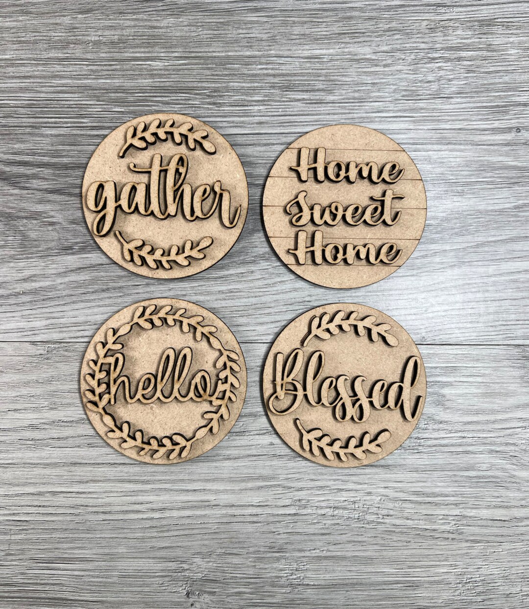 Farmhouse DIY Rounds, Farmhouse Jar Inserts, Farmhouse Inserts, Jar ...