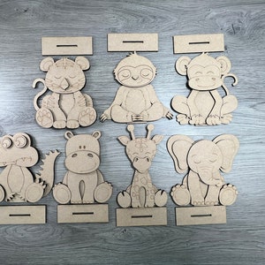 Jungle Zoo Animals DIY Shelf Sitter, Tiger, Elephant, Alligator ...