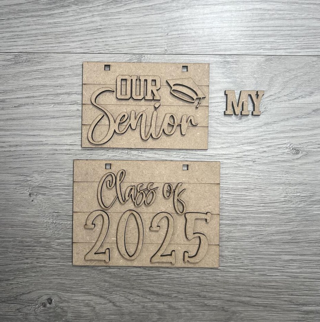 Class of 2025 Signs, Easel Grad Signs, Interchangeable Signs, DIY Sign ...