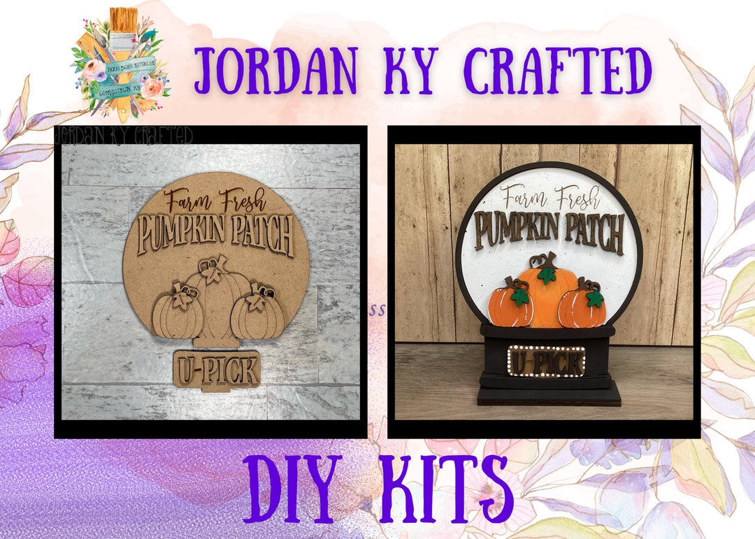Pumpkin Patch DIY Globe, Pumpkin Craft Painting Kit, Interchangeable ...
