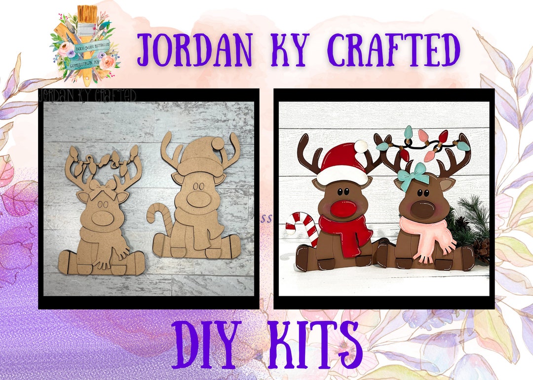 Reindeer DIY Craft, Santa's Misfit Crew Craft, Easy Christmas Painting ...