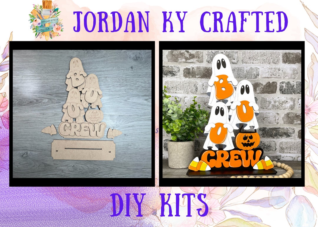 Halloween Boo Crew DIY Shelf Sitter, Ghost Craft, Halloween Craft - Etsy