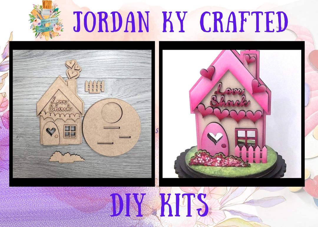 Flat Pedestal Love Shack Votive DIY Shelf Sitter, Interchangeable ...