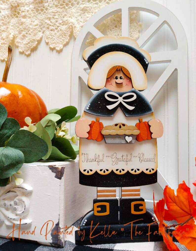 Pilgrims DIY Set, Pilgrim Craft, Thanksgiving DIY Craft, Shelf Sitters ...