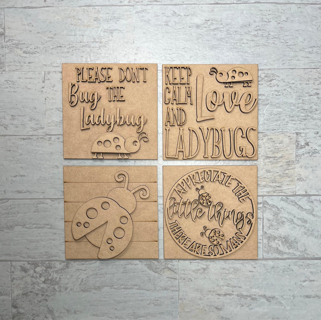 Ladybug Ladder Inserts Good Luck Ladder Inserts Insect - Etsy