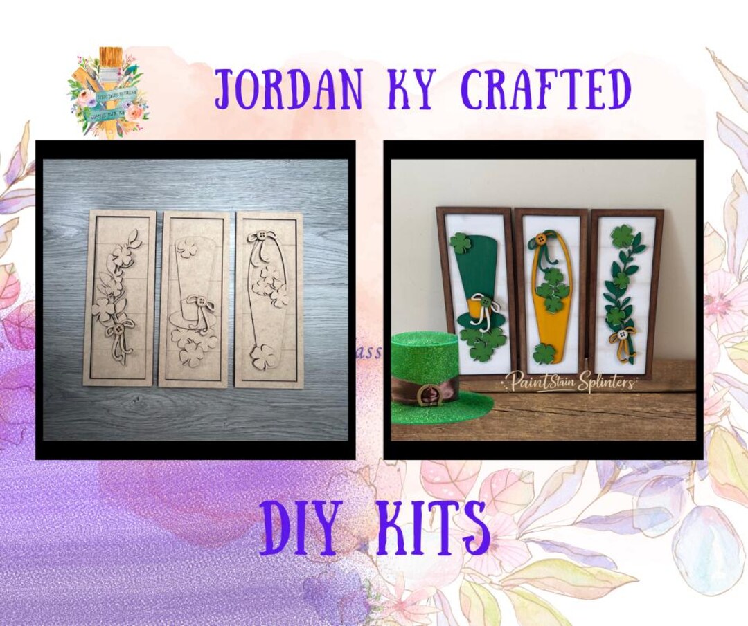 Vertical Shiplap Trio Signs Clover DIY Craft, St. Patrick's Day - Etsy
