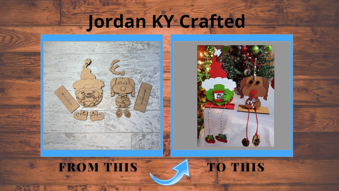 Christmas Gnomes With Dangle Legs, Mean One Gnome, Gnome Shelf Sitter ...