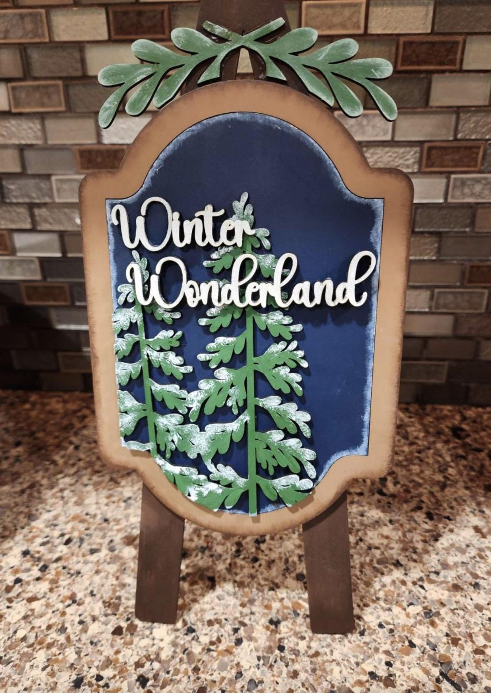 Artist Easel Winter Wonderland DIY Insert, Interchangeable Artist Easel ...
