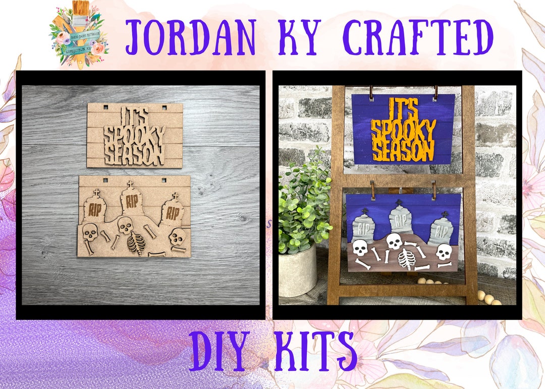 Easel Skeleton Halloween DIY Signs, Jordankycrafted, Jordan Ky Crafted ...