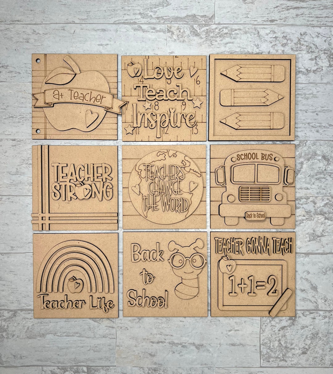 Teacher Ladder Tiles School Ladder Tiles Teacher Craft Kit - Etsy