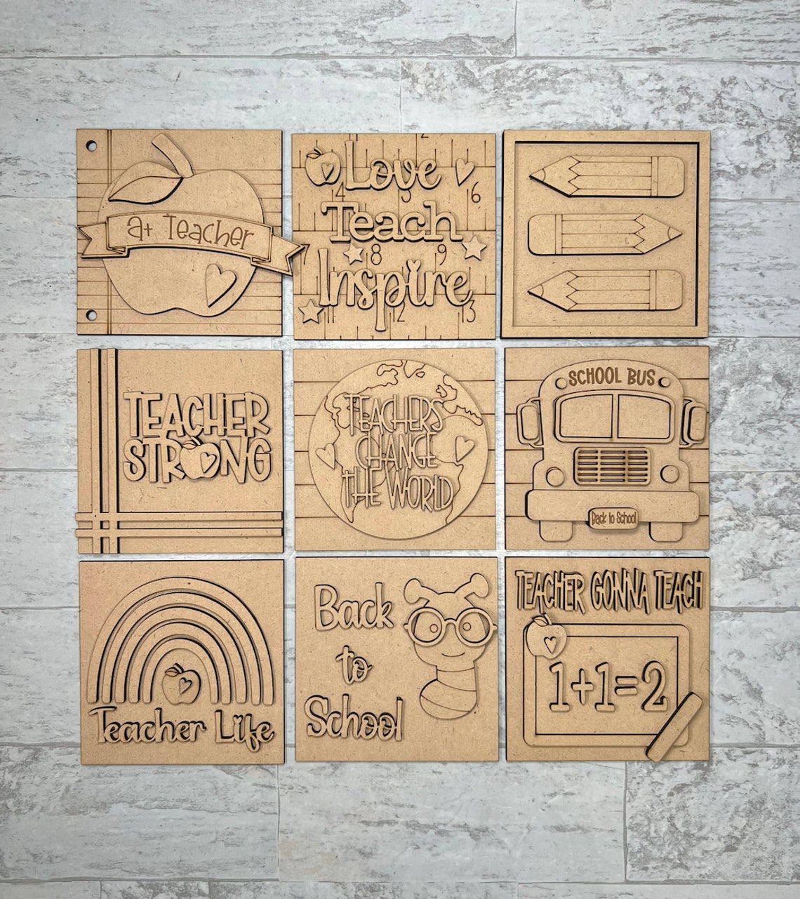 Teacher Ladder Tiles School Ladder Tiles Teacher Craft Kit - Etsy