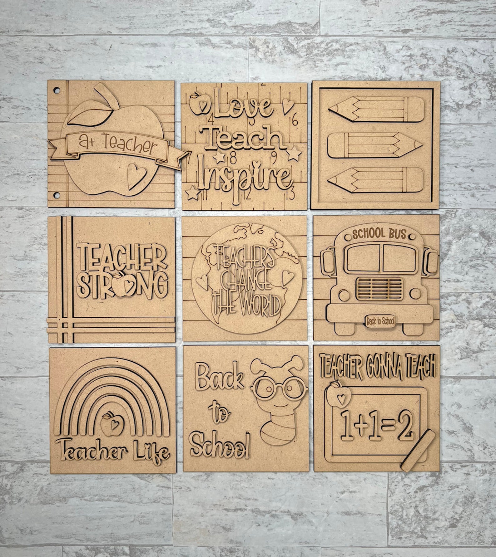 Teacher Ladder Tiles School Ladder Tiles Teacher Craft Kit - Etsy